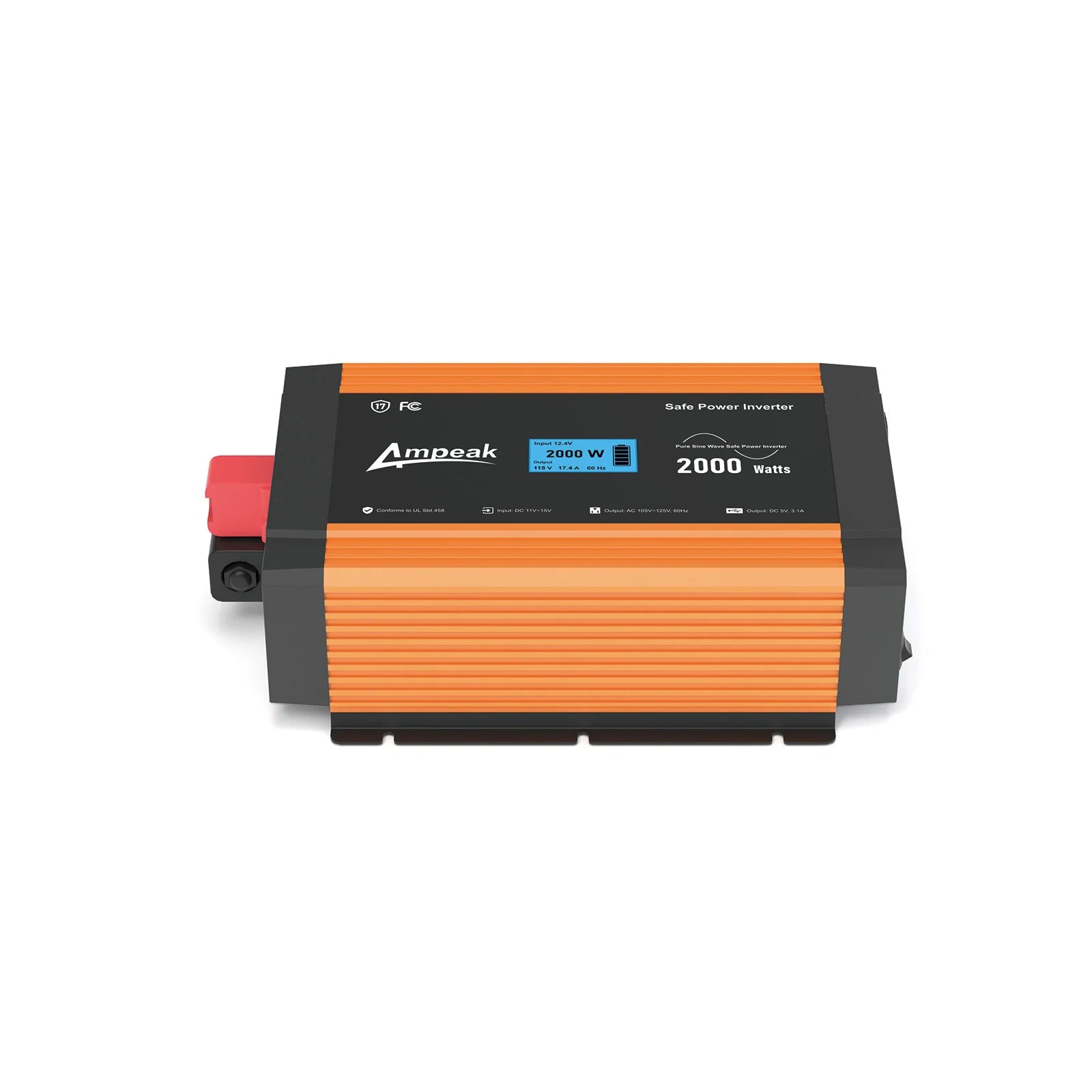 2000W Continuous/4000W Peak Pure Sine Wave Power Inverter